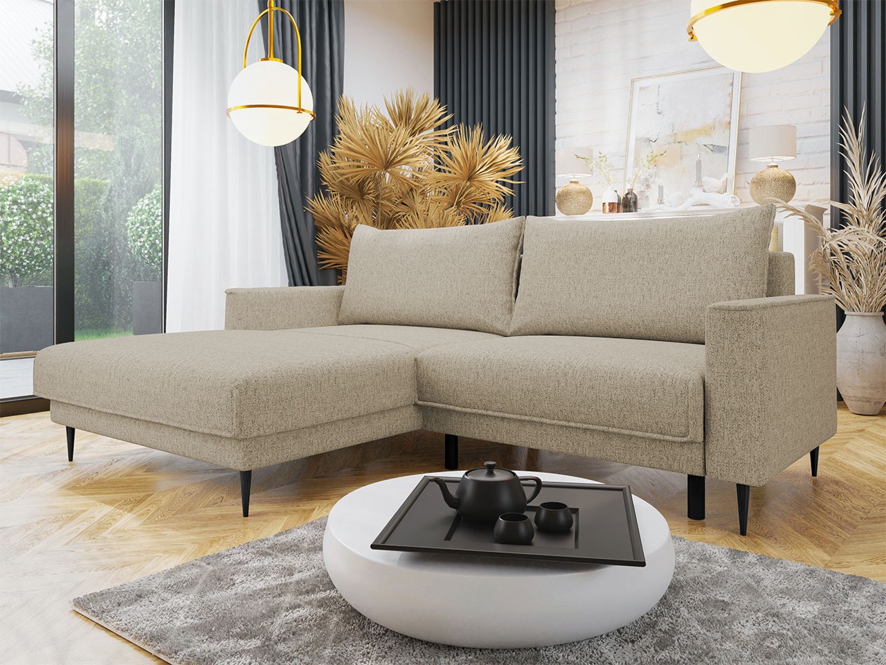 Ecksofa Kasion mit Bettkasten und Schlaffunktion ⇒ Versand 0