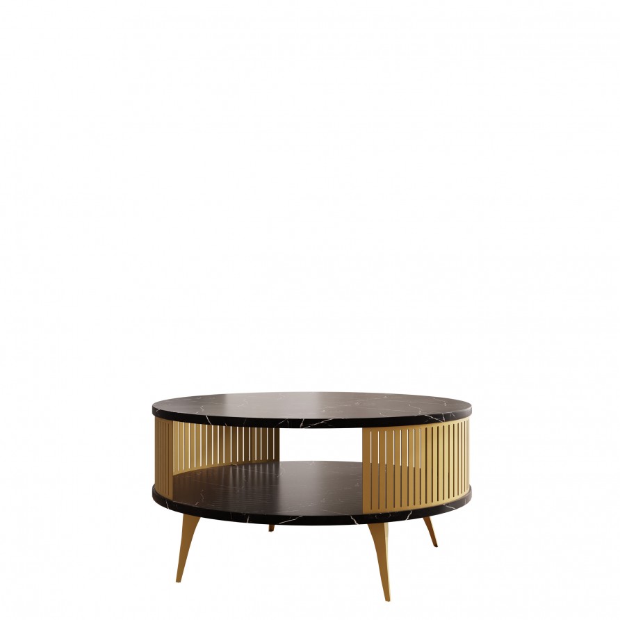 Couchtisch Mozimo Gold ⇒ Lieferung KOSTENLOS